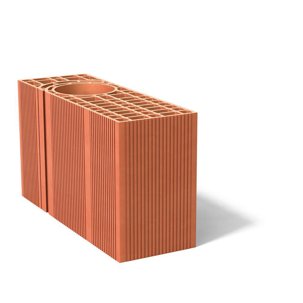 Brique poteau multiangle rectifiée bgv20 - terre cuite - 570x200x314 mm - réservation de 15 cm ...