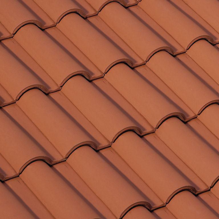 Tuile de rive ronde droite AM036 - terre cuite - rouge - 480x165 mm ...