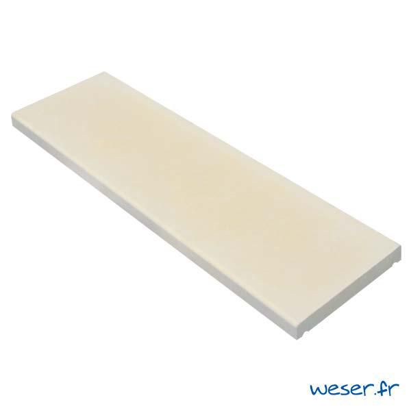 Chaperon de mur plat Pierre Lisse - ton crème - 99x30x4 cm - WESER