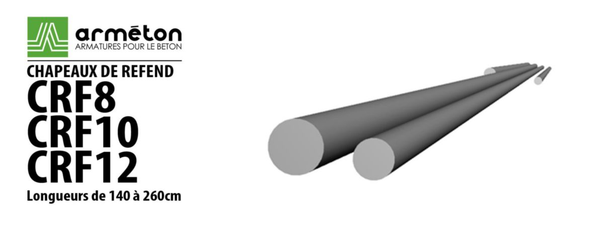 CRF10270-Armat.de liaison(tte zone sism)L270cm HA10 pour continuité ...