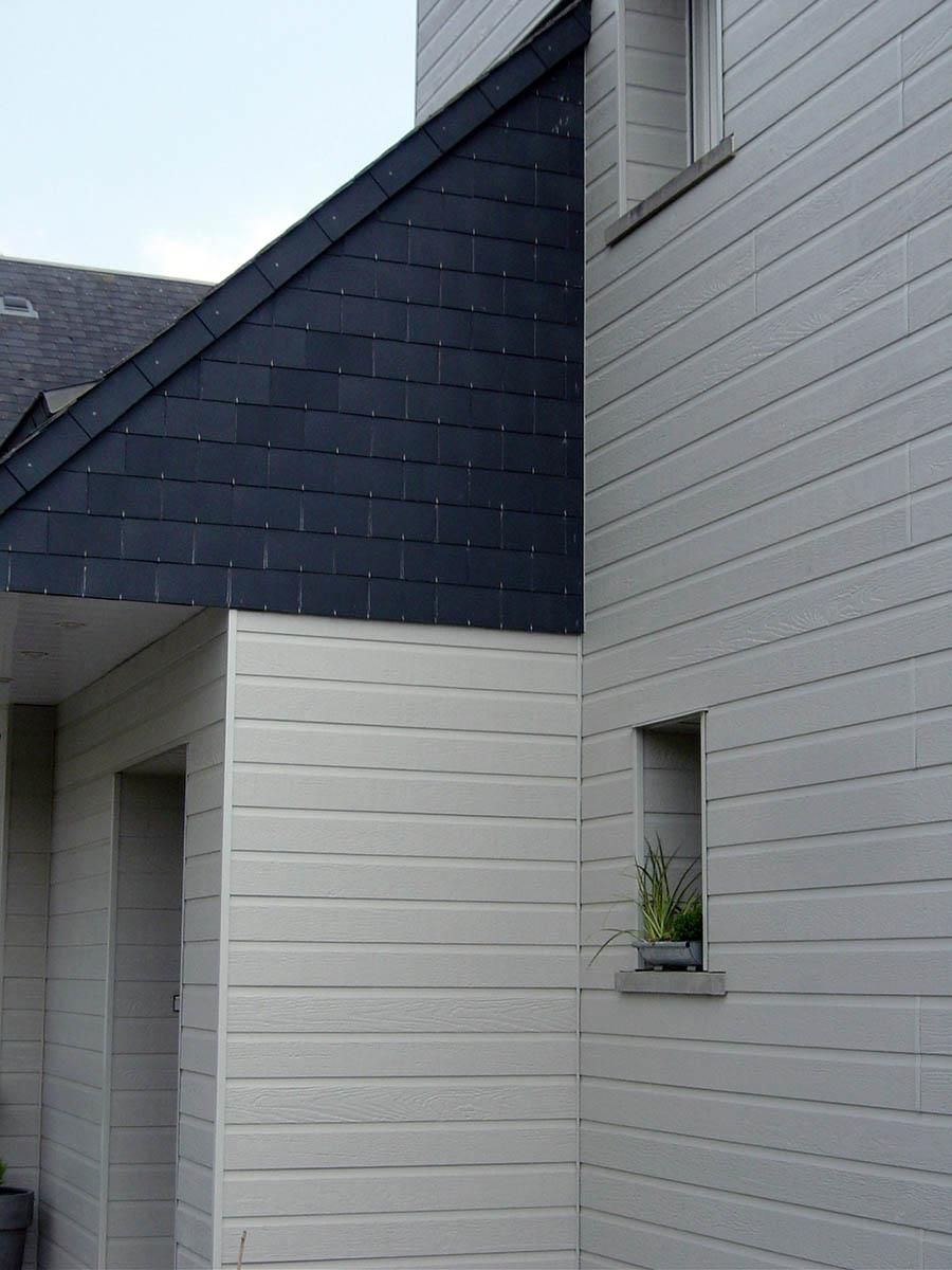 Clin de bardage Ridgewood - gris brume - 3657x280x10,2 mm - CANEXEL