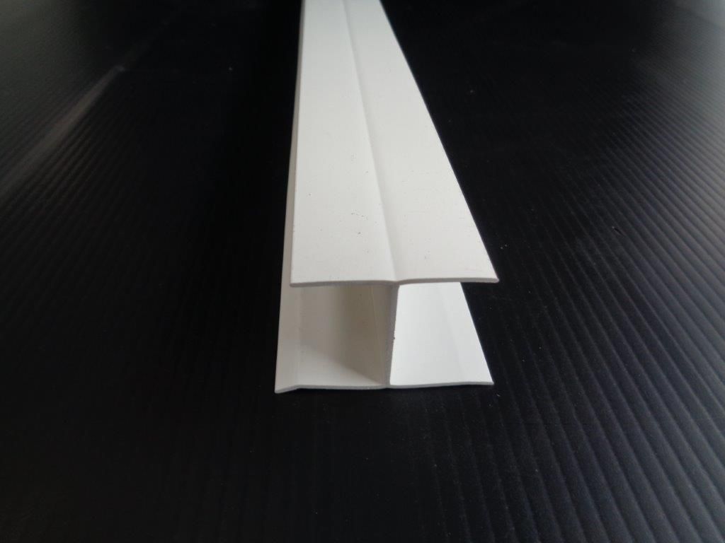 Profil H PVC M1 22mm + blanc 5m - PROFILES DE L'OUEST