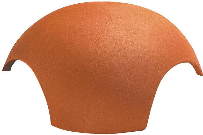 Calotte 3 ouvertures rondes 935 terre cuite brun rustique diamètre 230 ...