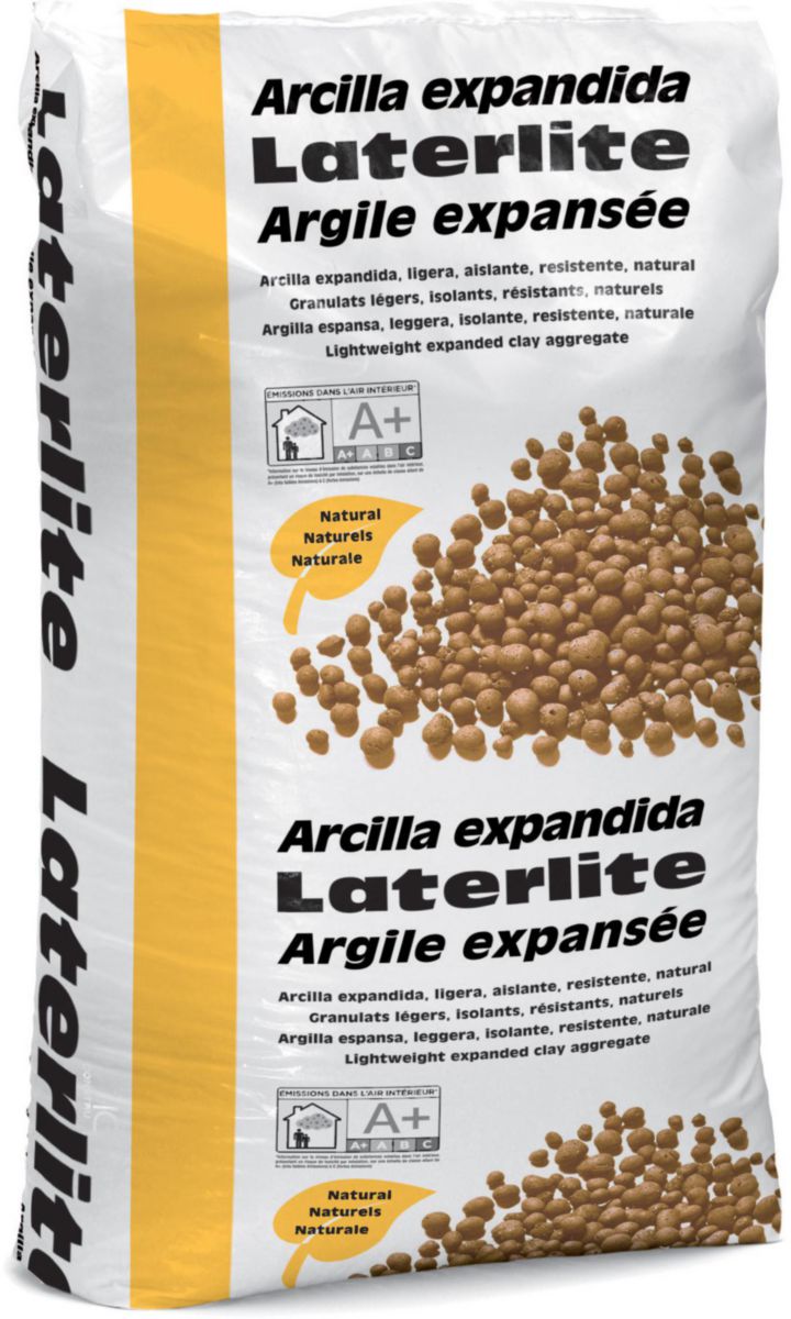 Argile expansée Laterlite 3/8 mm - sac de 50 l - LATERLITE