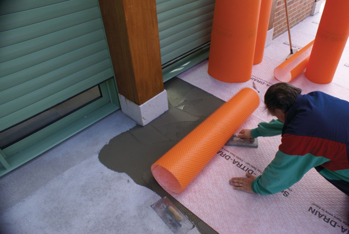 Natte de drainage Schlüter®-Ditra-Drain 4 - rouleau de 10x1 m ...