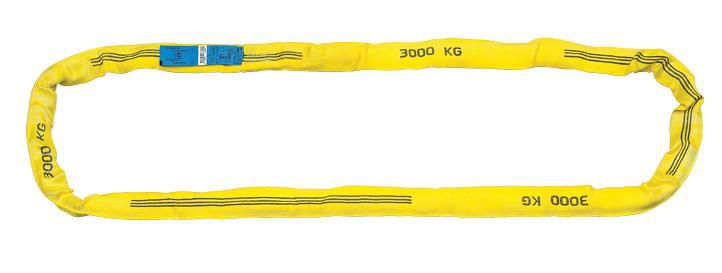 Estrope synthétique B22/3T - jaune - L. 3 m - COBALTIX