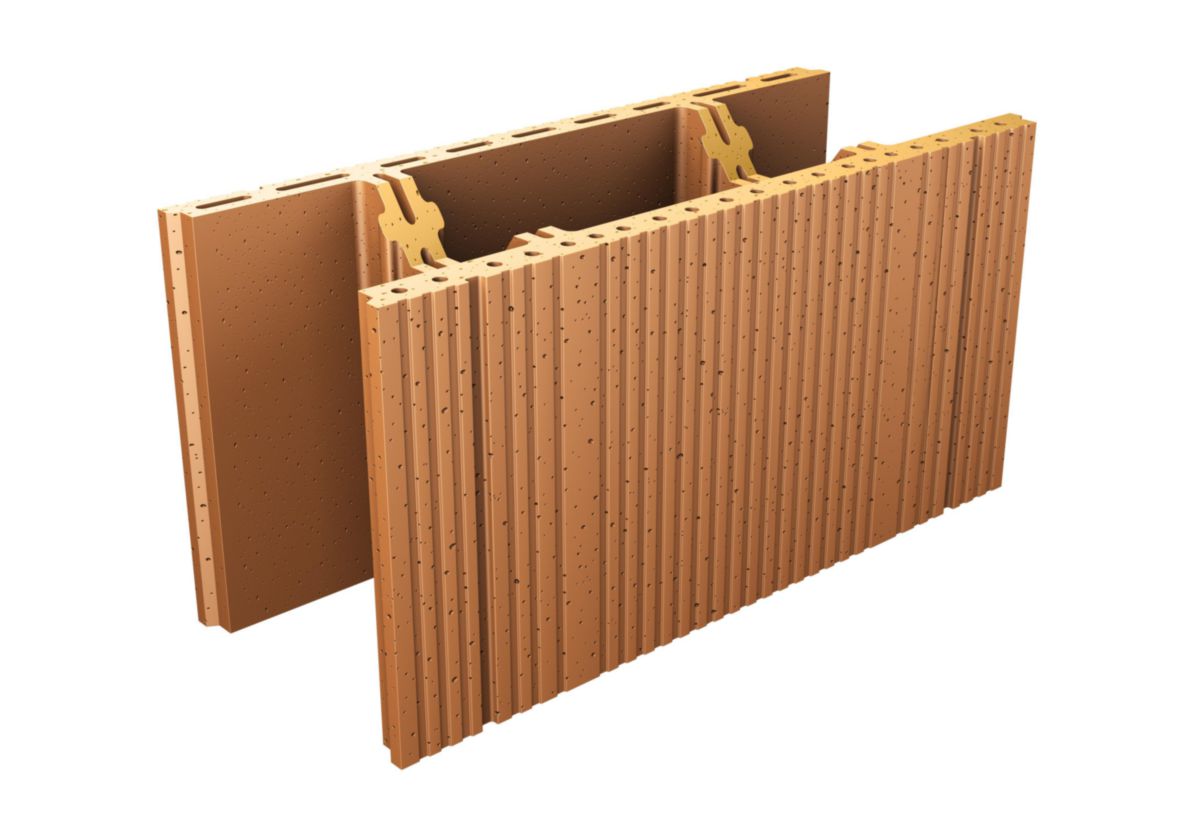 Brique à bancher R20 500 × 200 × 249 mm DURTAL - POROTHERM
