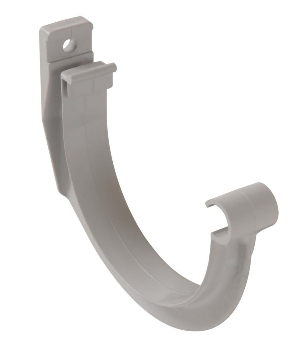 Crochet seul pour gouttière demi-ronde de 25 - UBERG025P - PVC gris ...