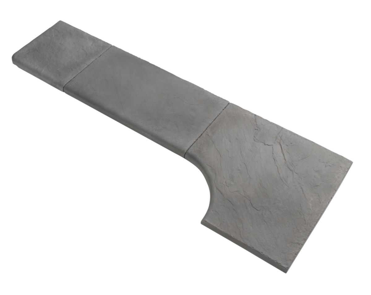 Angle rentrant Ardelia Instone 52x52x3,5cm graphite - ALKERN
