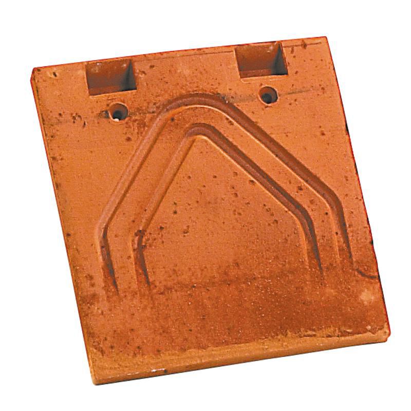 Tuile courte égout/faîtage terre cuite volcane 200x170 mm teinte 122 ...