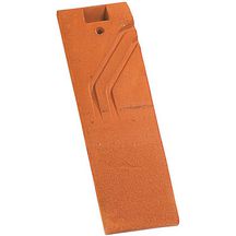 Demi-tuile tranchée Plate Phalempin 500.01 terre cuite volcane L. 272 ...