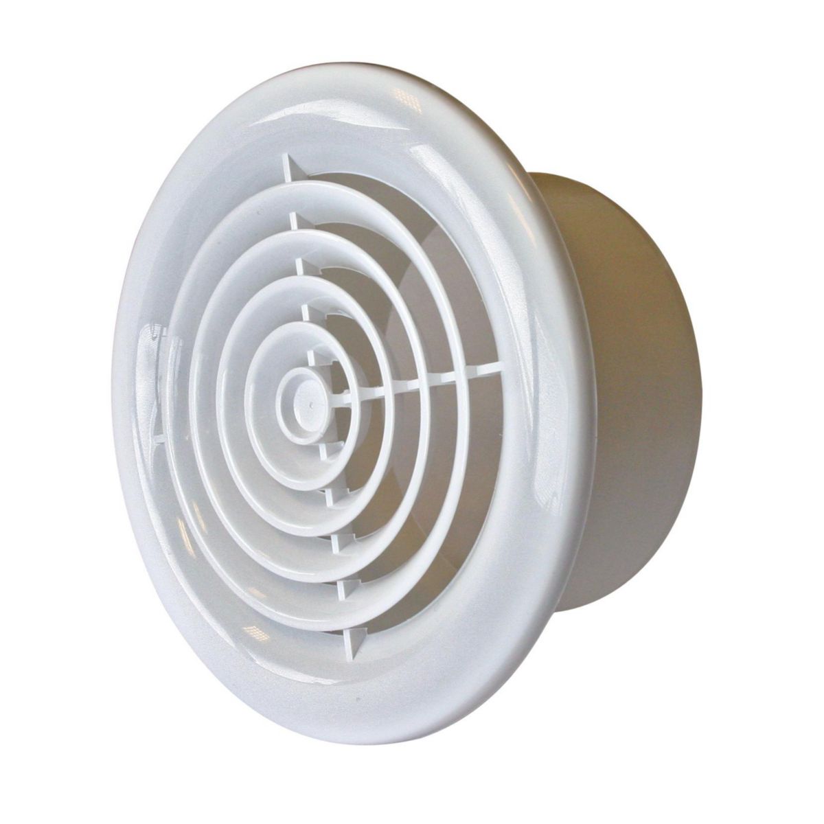 Bouche VMC simple/double flux PVC blanc diamètre 125 mm - AUTOGYRE