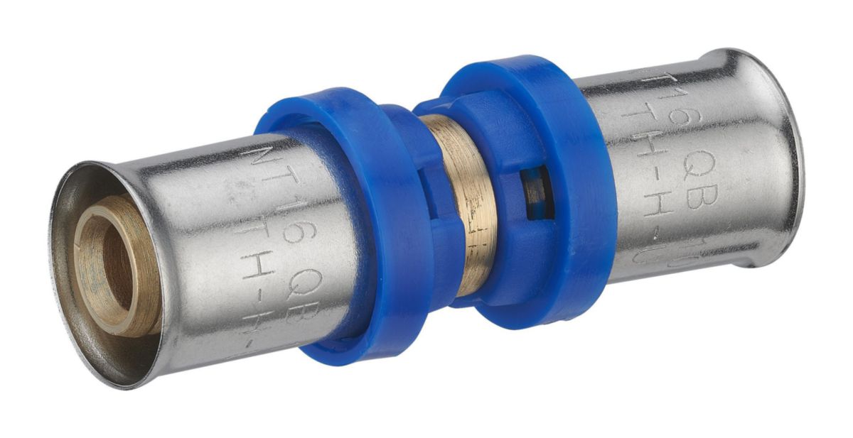 Raccord multicouche à sertir multiprofil - jonction égale diam 16 mm - Réf. 310301 - NOYON THIEBAULT