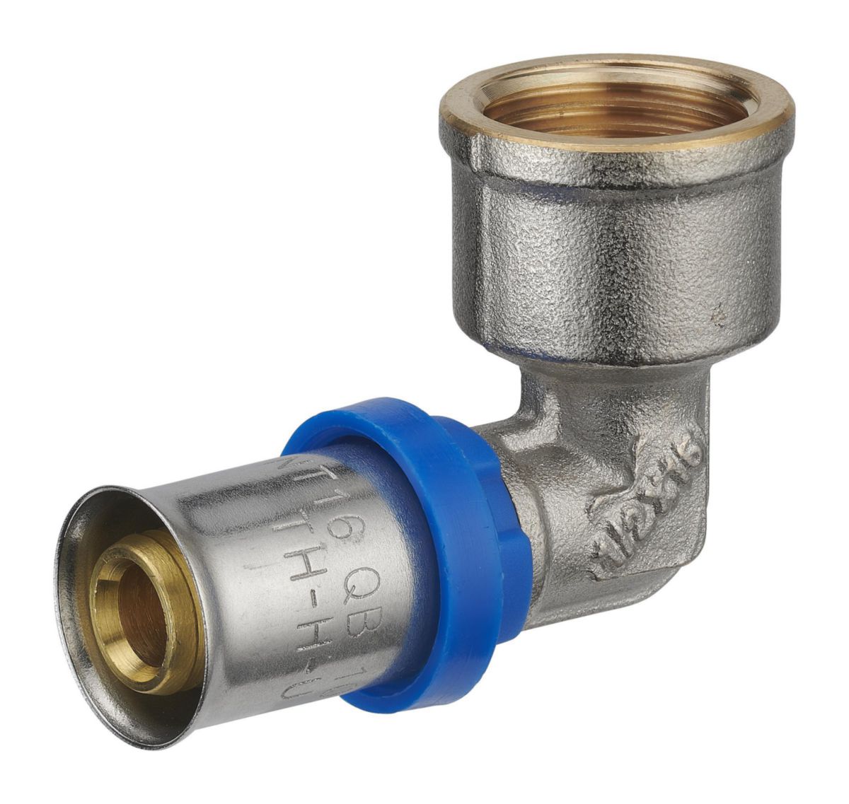 Raccord multicouche à sertir multiprofil - coude femelle diam 16 mm - f15x21 - Réf. 310701 ...