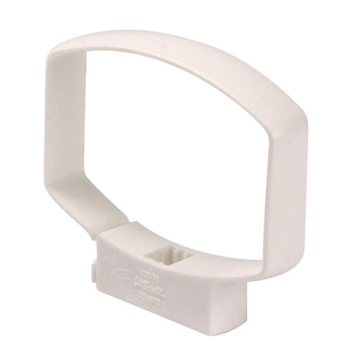 Collier PVC pour descente eau pluviale Ovation TD107 blanc - 105x76 mm - NICOLL
