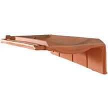 Tuile de rive à rabat droite à emboîtement H10 - terre cuite - flammé ...