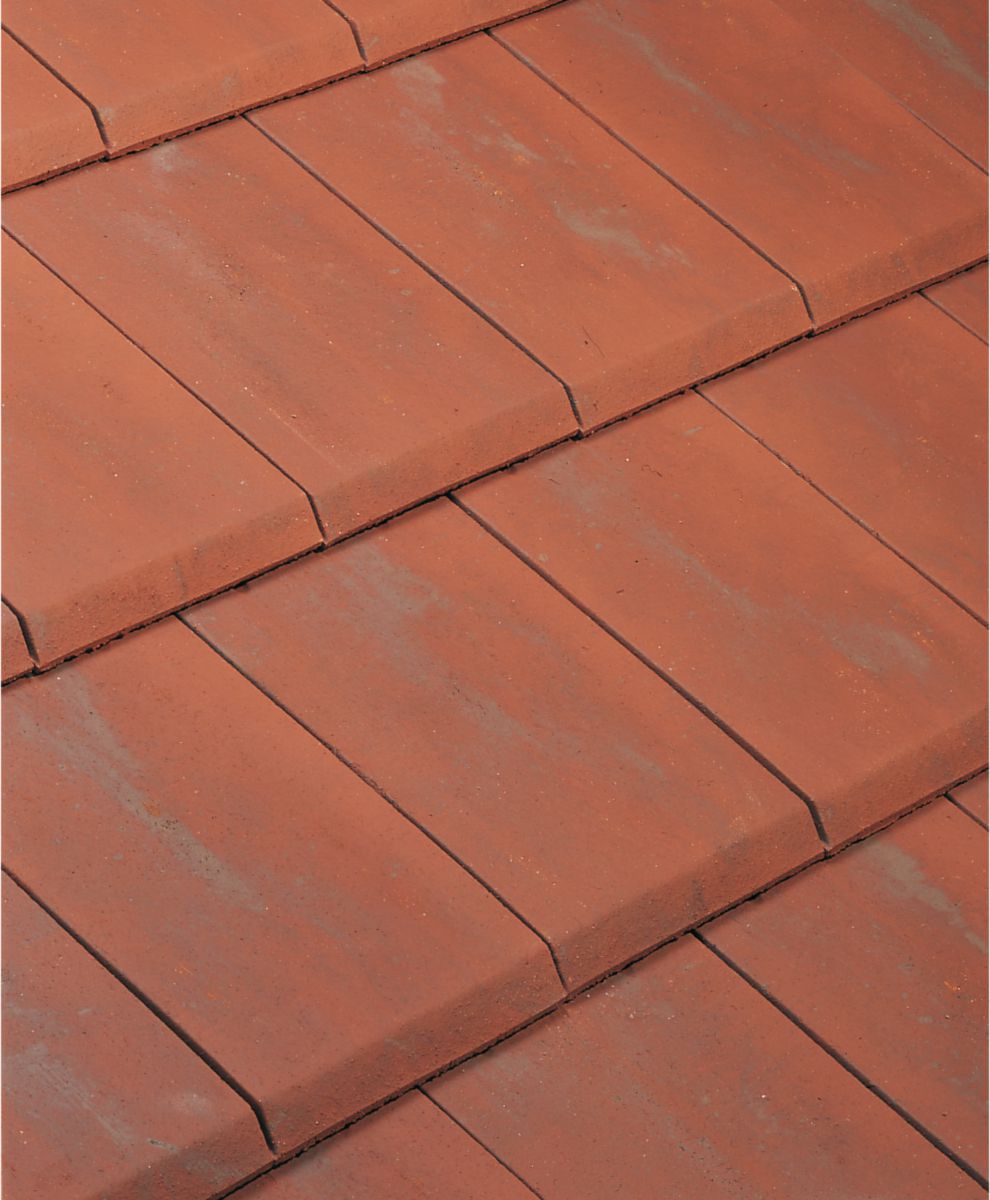 Tuile à douille Jura 10 terre cuite rouge ancien 160 mm ref 4608 teinte ...