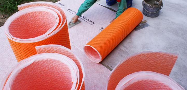 Natte de drainage Schlüter®-Ditra-Drain 4 - rouleau de 10x1 m ...