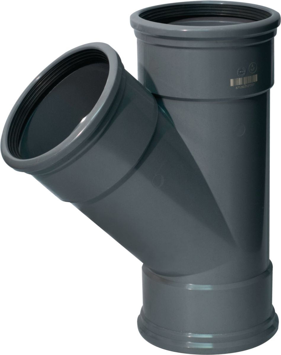 Coude PVC 87°30 mâle-femelle diamètre 125mm SDR41/ CR4 PIPELIFE ...