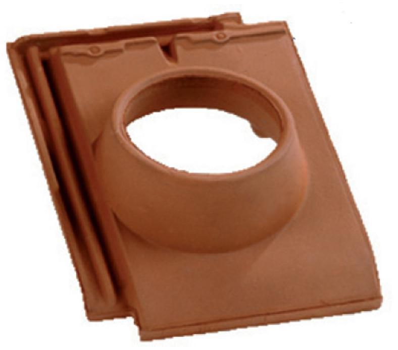Tuile à douille Double HP20 terre cuite ardoise 126 mm ref 70171 teinte ...