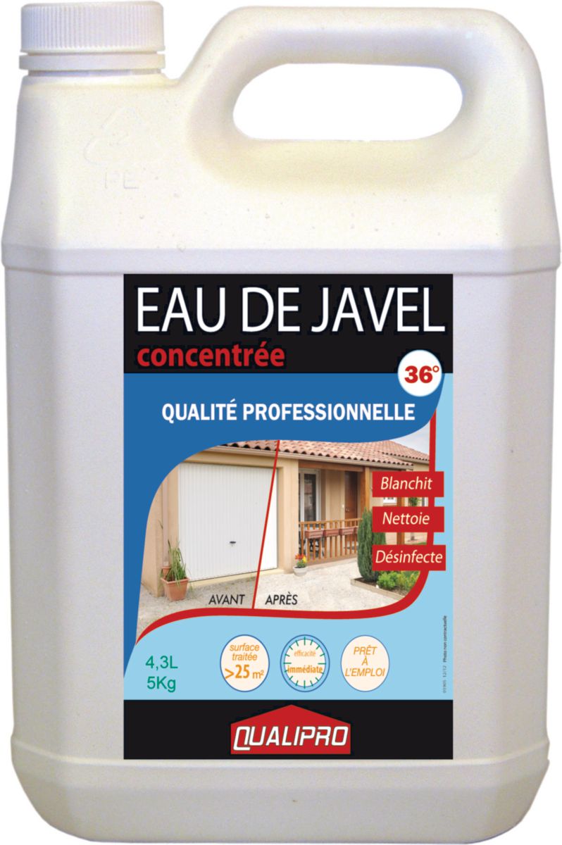 Eau de Javel 36° - bidon de 5 l - QUALIPRO