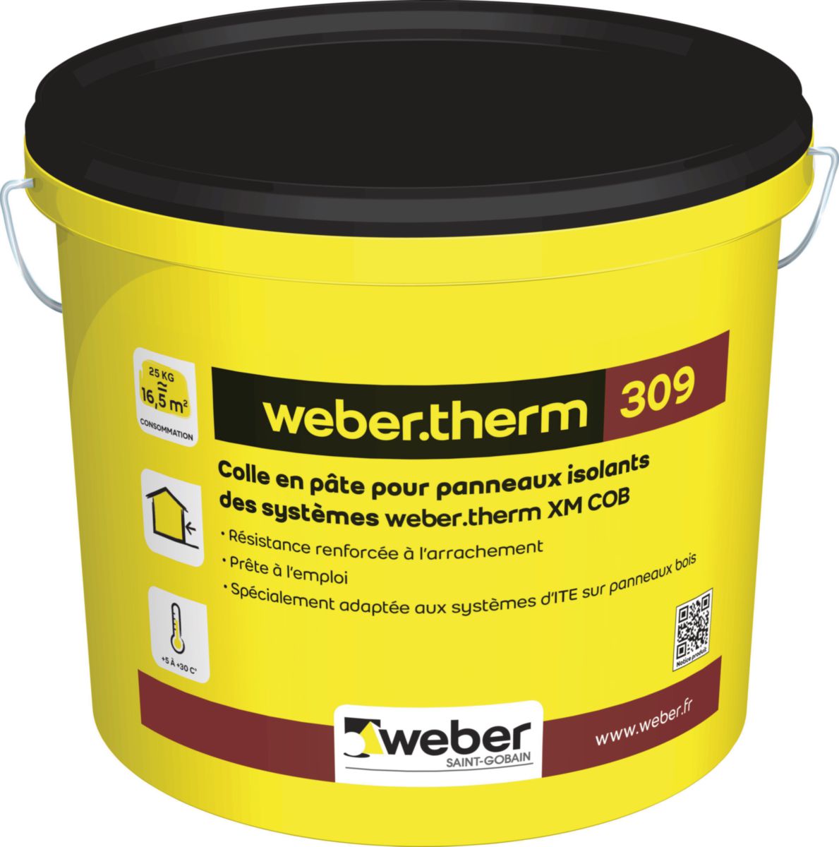 Weber.Therm 309 colle en pate pour panneaux isolants des systemes Weber ...