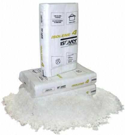Laine de verre Isolene 4 blanche sac de 17,3kg - ISOVER