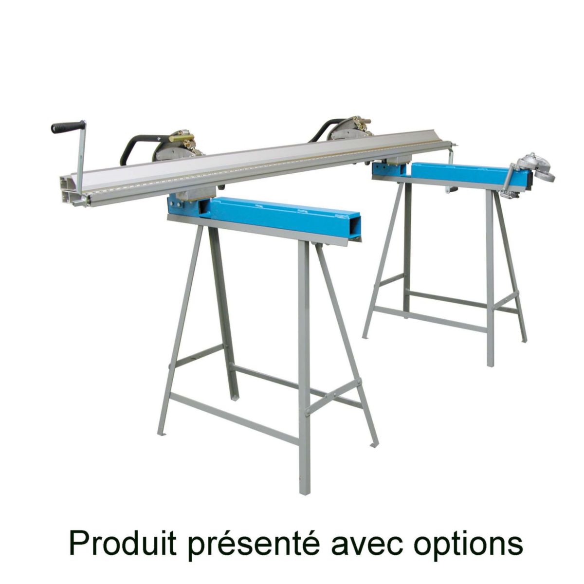 Plieuse en aluminium 2000 S Plialu sur tréteaux réf. 081305 - DIMOS