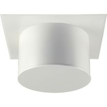 Finition plafond carré INOX-GALVA, diamètre 230 mm, hauteur : 120 mm ...