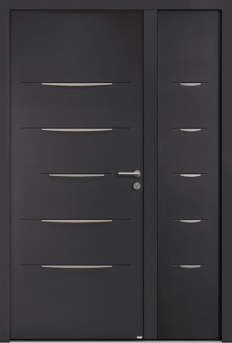 Porte d'entrée ALINEA Aluminium sur mesure - BEL'M