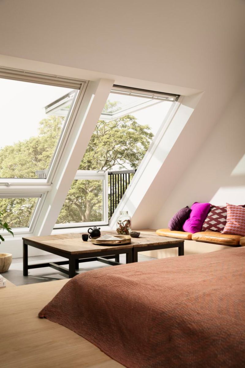 Verrière balcon CABRIO ® GDL 2066 - SK19 114x252 cm - WhiteFinish - VELUX