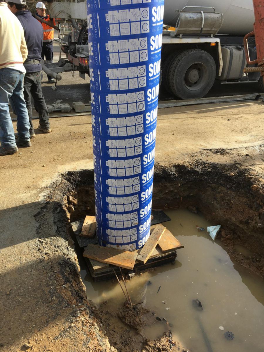 Coffrage carton Sonotube Plus - lisse - Ø 300 mm - L. 4 m - SONOCO ALCORE