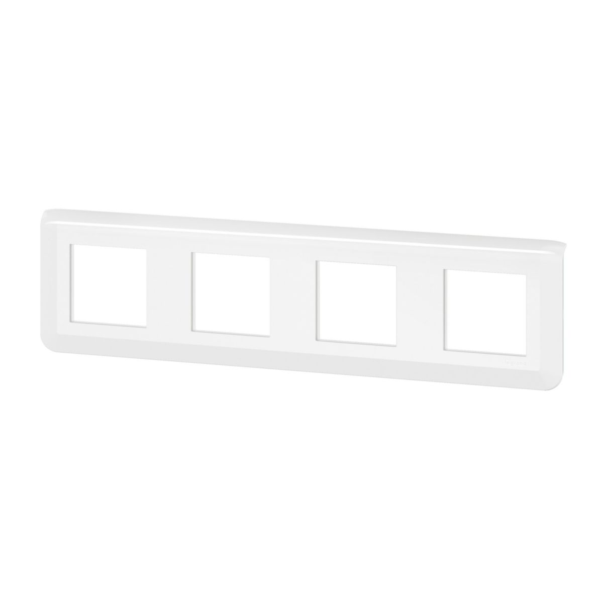 Plaque de finition horizontale Mosaic pour 4x2 modules - blanc - LEGRAND