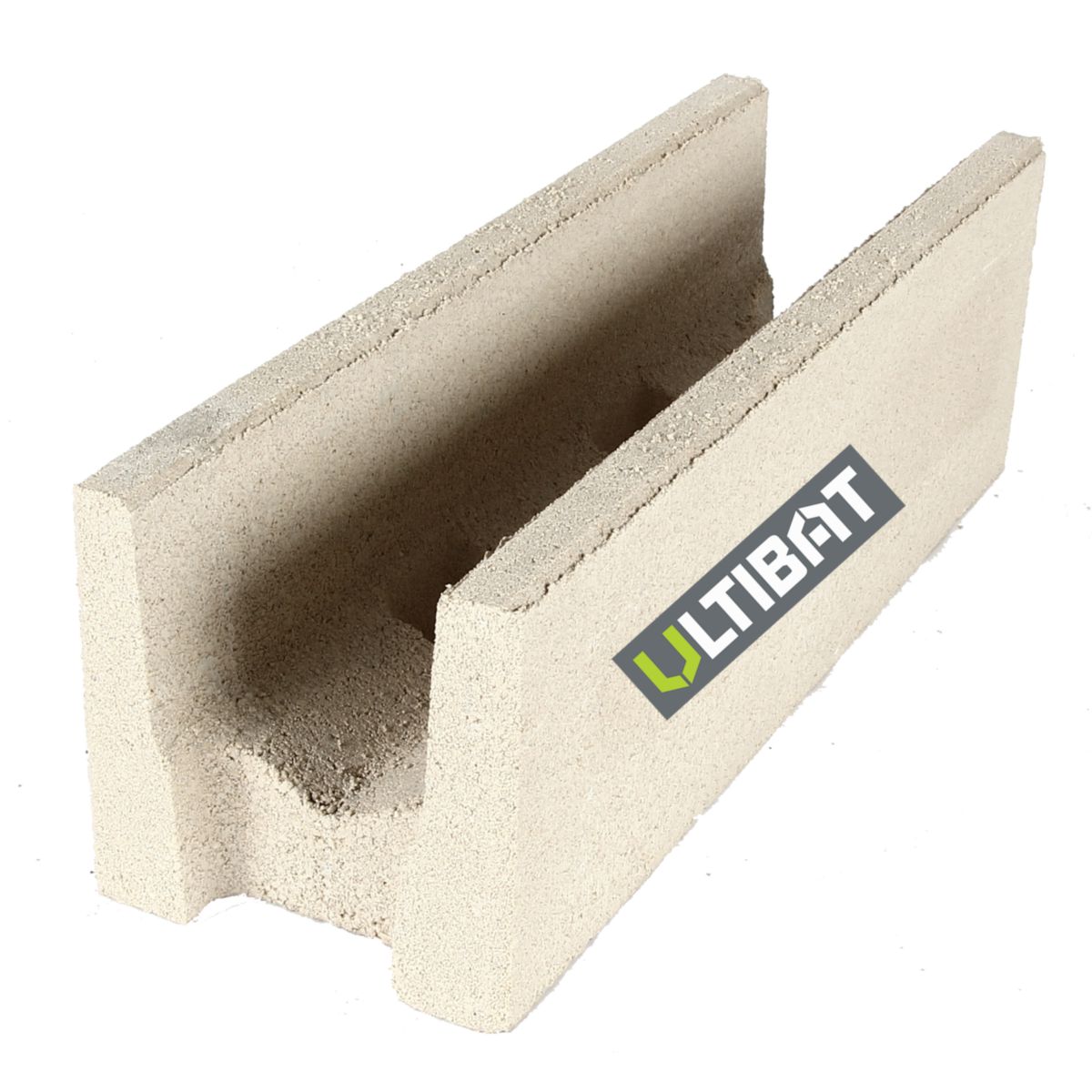 Bloc béton éclair Ultibat chaînage horizontale ton pierre AT classe de ...