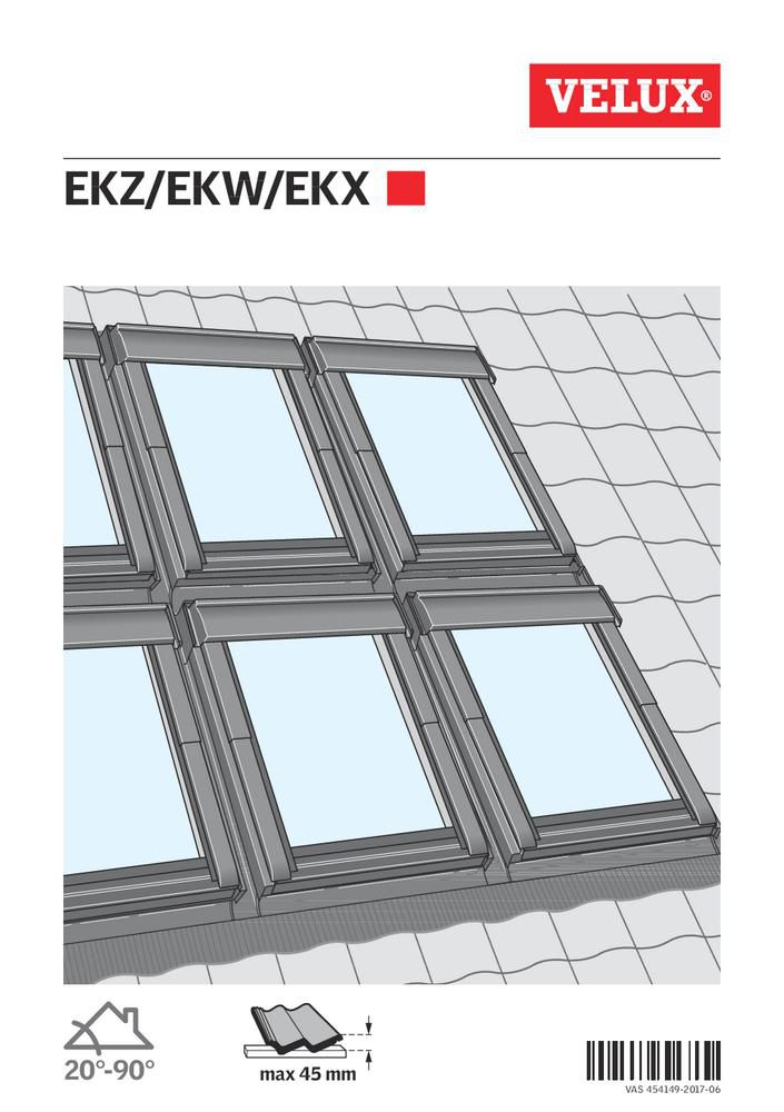 Raccord d'étanchéité VELUX QUATTRO EKW, pose standard, tuile Réf. EKW MK04 S0229 - VELUX