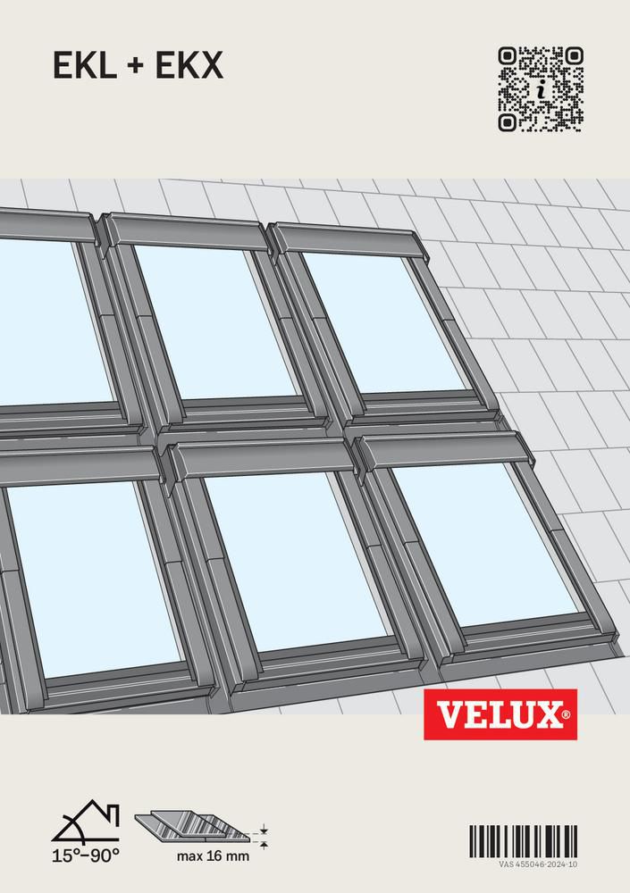 Raccord d'étanchéité VELUX DUO EKL, pose standard, ardoise Réf. EKL ...