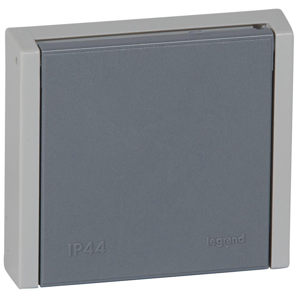 Prise de courant Plexo 3P+T+N à fixer sur boîte Ø 67 mm - gris - 20 A ...