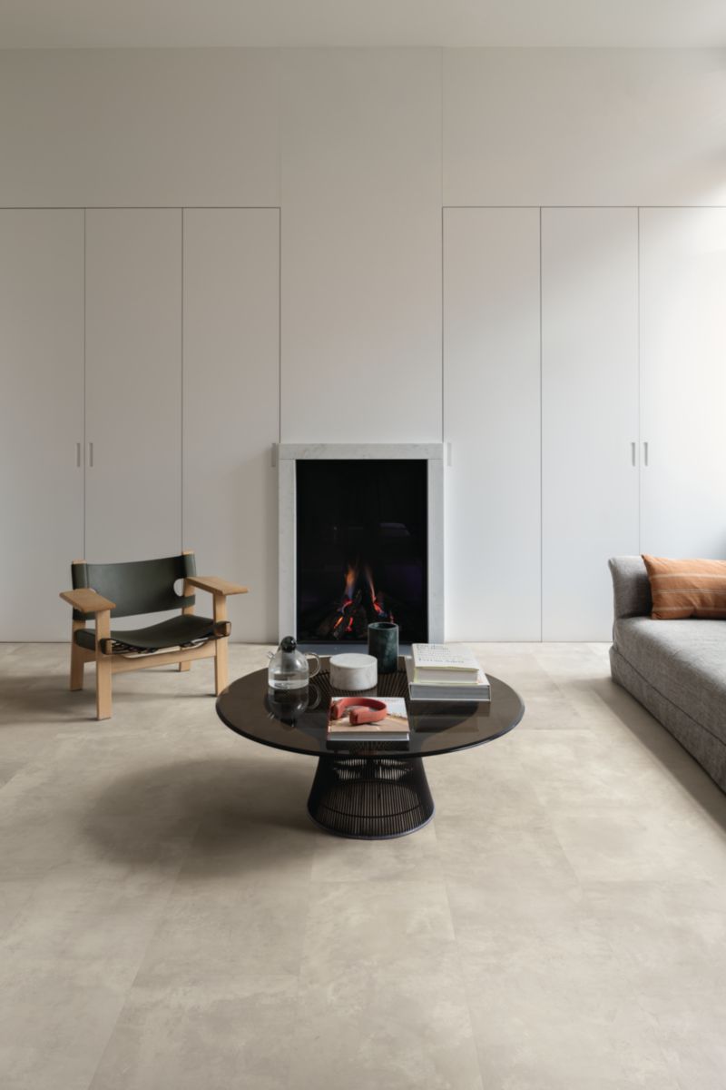 Sol Stratifié Quick Step Muse Béton teinté 8 x 396 x 1200 mm MUS5491 ...