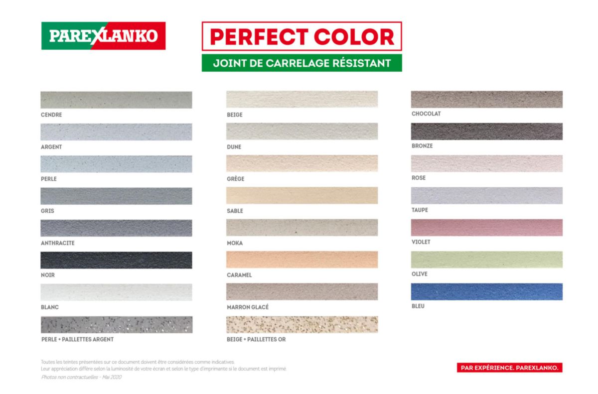 Colle et joint époxy déco sol et murs Perfect Color cendre 5 kg Réf ...