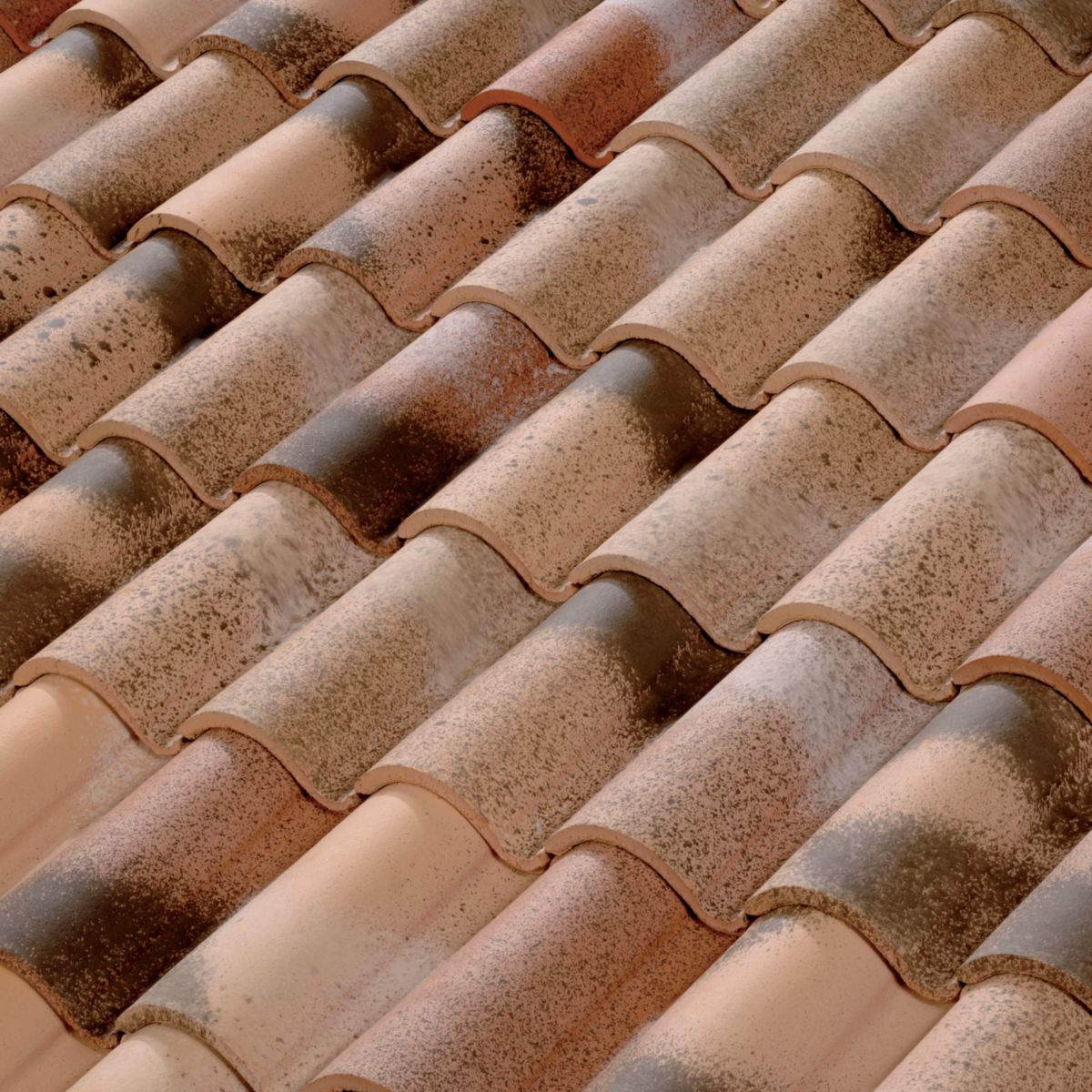 Rive ronde gauche tuile grand moule du sud terre cuite Double canal 12 ...