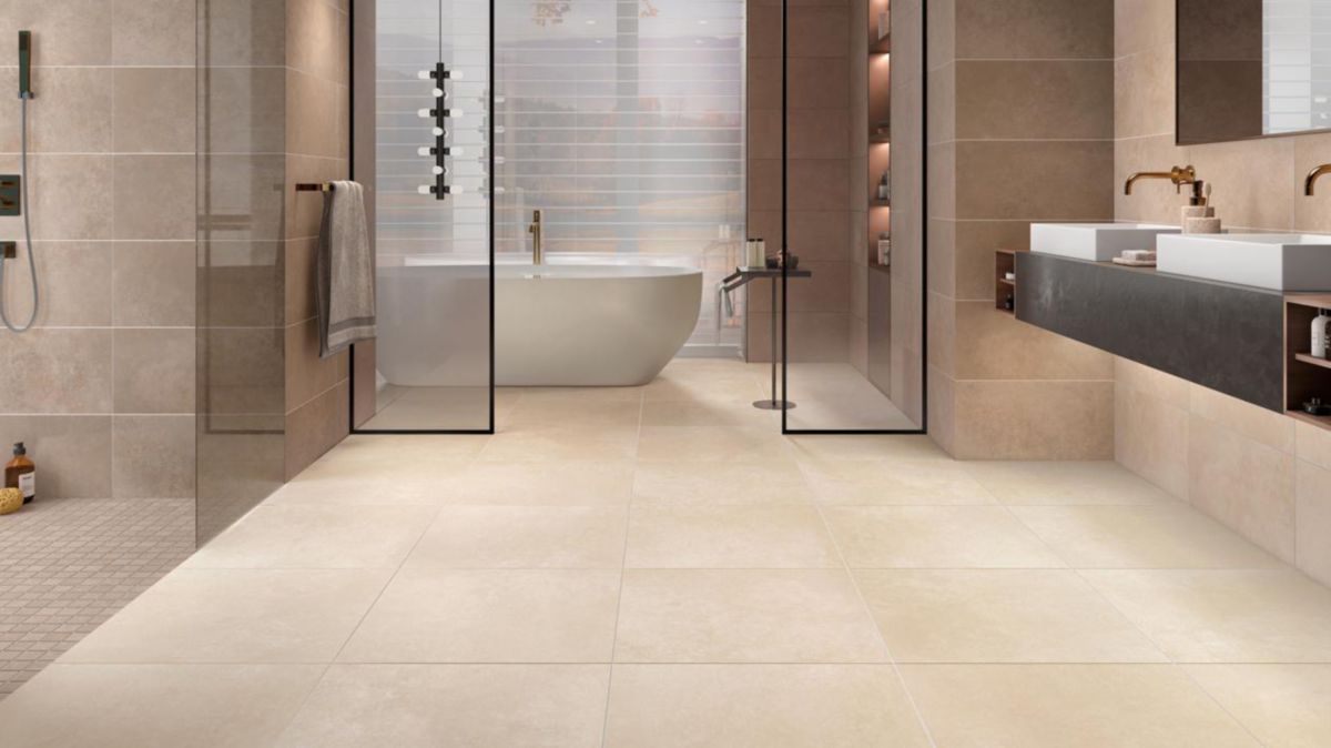 Faïence murale Cloud - ivory mat - 29,7x89 cm - CEREV