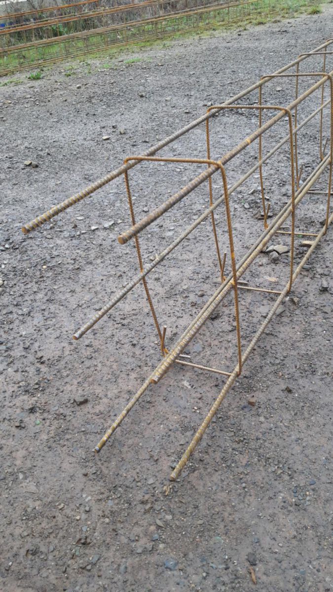 Armature de semelle SR8 - acier - 15x35 cm - 6 m - CHAINARMOR