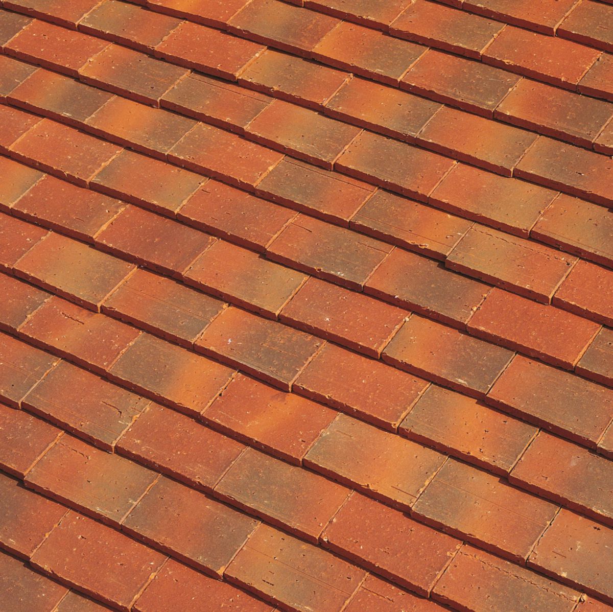 Tuile et demie plate terre cuite Ségala 4P20 30x30 Rouge flammé Réf ...