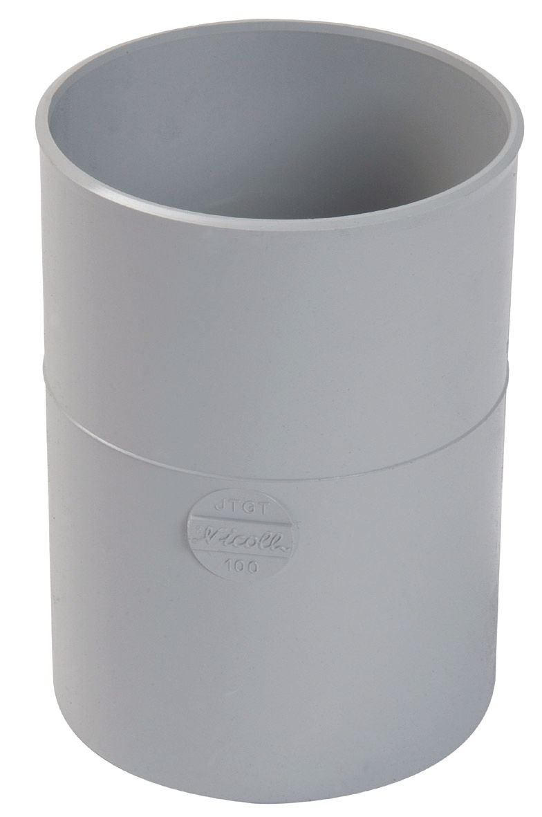 Manchon double pour tuyau de gouttière demi-ronde de 33 femelle-femelle ...