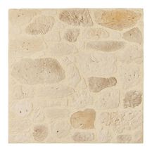 Parement Pierre reconstituée moellon Rustique - épaisseur 2cm (1 pack=0,75m²) ton pierre nuancé ...