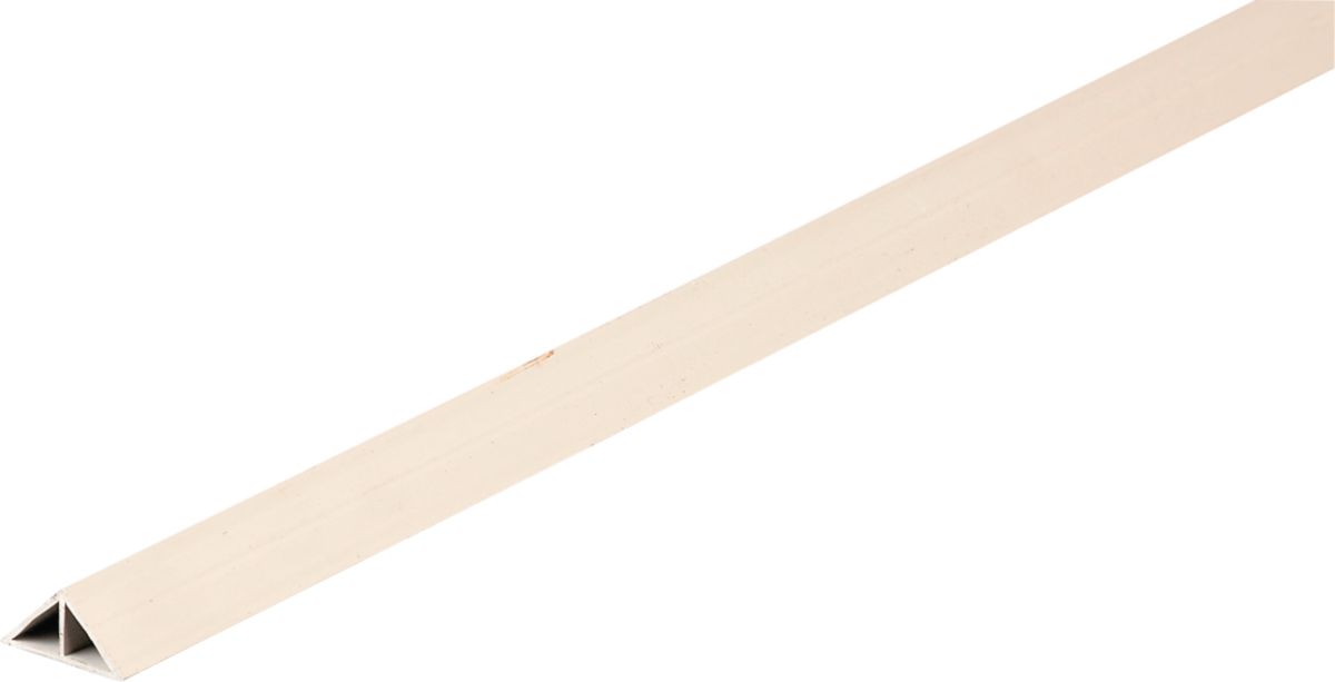 Liteau simple type C à angle vif - PVC - H. 20 mm - L. 2,5 m - LEVIAT
