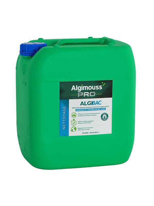 Nettoyant Algibac bardage bidon de 15L - ALGIMOUSS