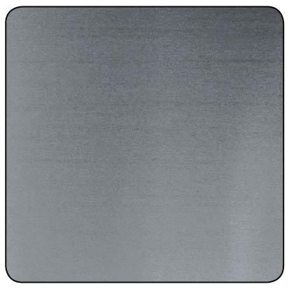 Tôle décorative - inox - 500x500 mm - ép. 0,5 mm - CQFD