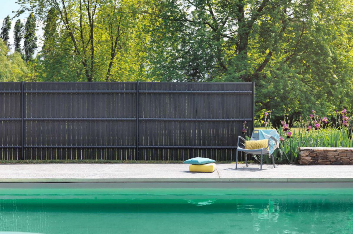 Latte d'occultation rigides Lixo Top - PVC gris 7016 - L. 1 m - kit de ...