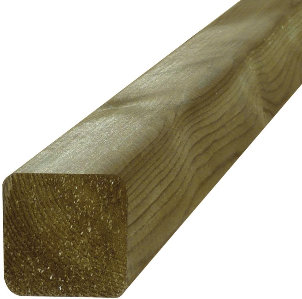 Lambourde - pin rouge du Nord traité classe 4 - raboté 4 faces - L. 2,4 ...